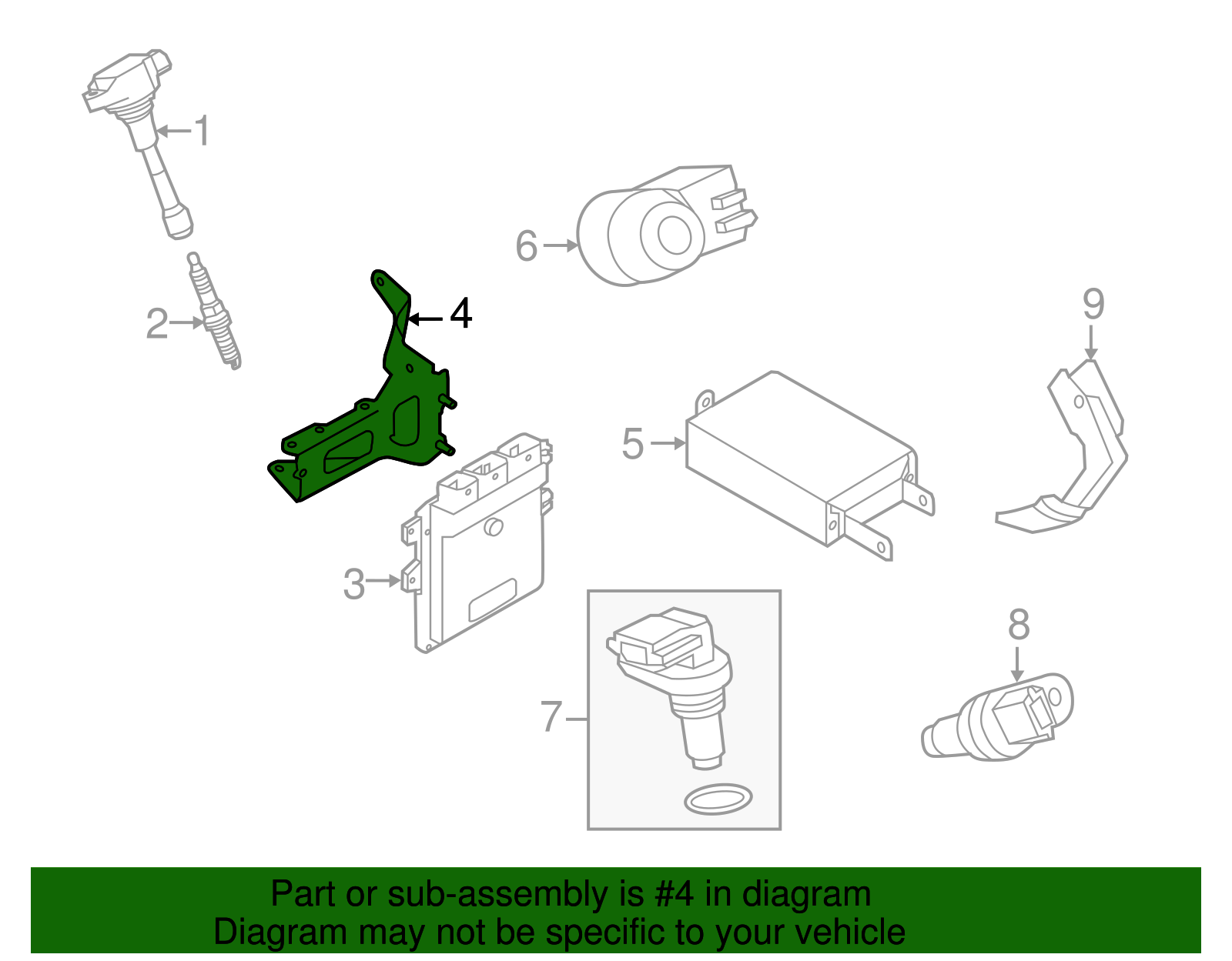 2018 Infiniti Q50 ECM Bracket 23714-6HH0A | Faulkner Infiniti of Willow ...