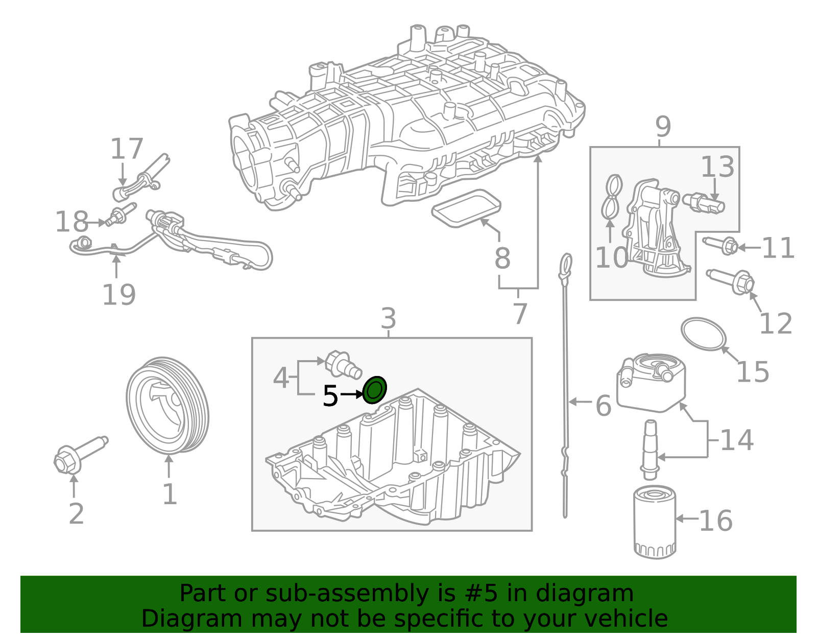 2023-2025 Ford Engine Oil Drain Plug Gasket EJ7Z-6734-B | OEM Parts Online