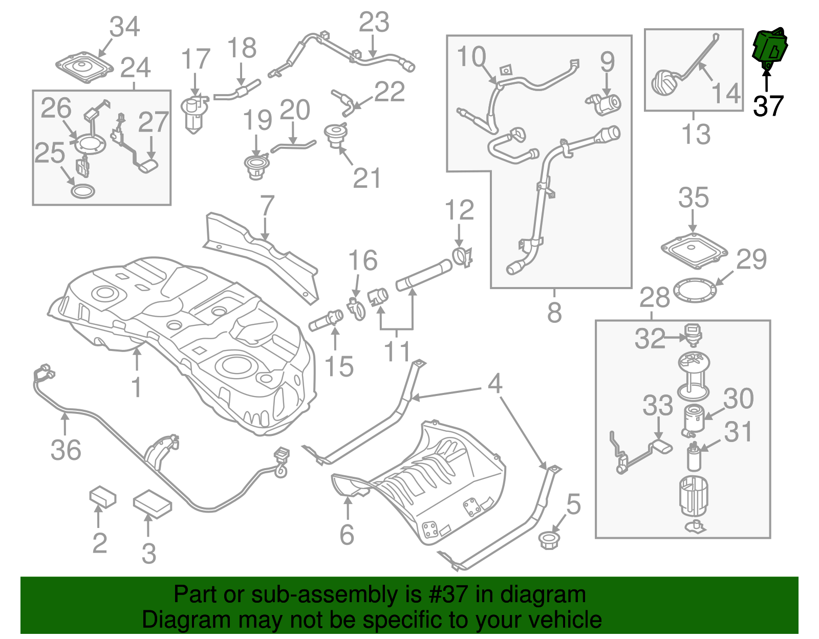 2015-2020 Hyundai Fuel Pump Controller 33041-D2000 | World OEM Parts ...