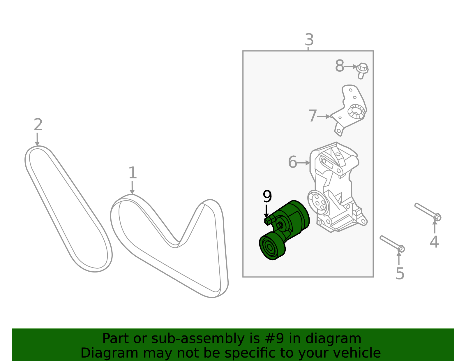 25281-2T001 - Hyundai Serpentine Tensioner 2021-2025 Hyundai ...