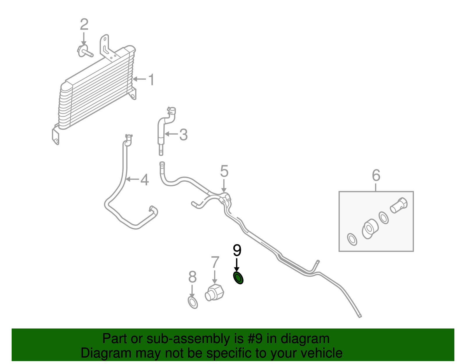 W708418-S300 - Fitting Seal - 2008-2019 Ford | Lasco Auto Parts