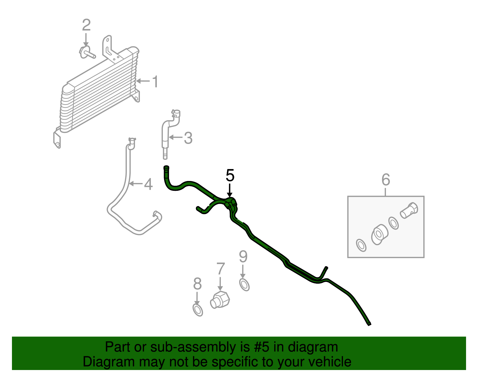2009-2016 Ford | Tube Assembly | BC2Z-7R081-B | Walls' Ford Parts