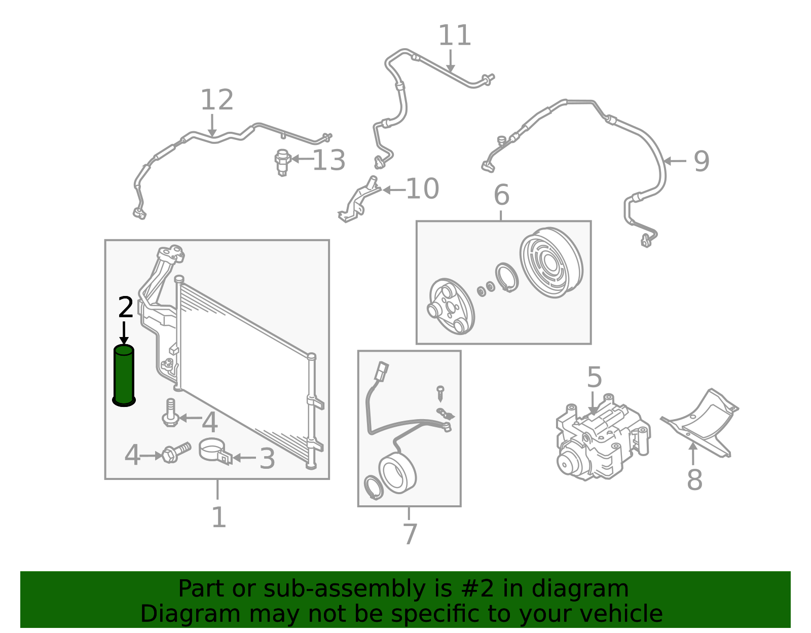 D651-61-501A - Dehydrator 2004-2014 Mazda | MazdaParts.US Store