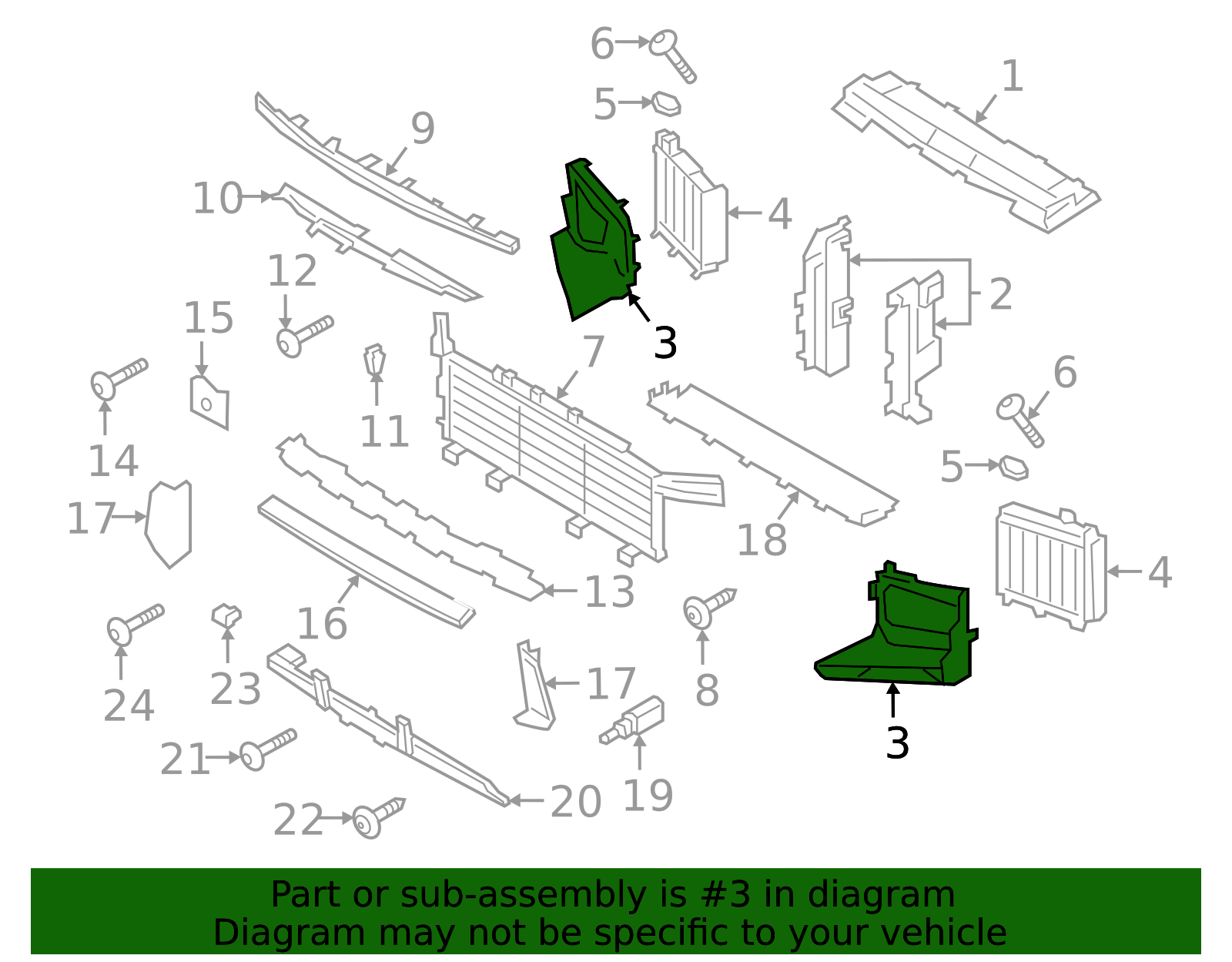 9Y0-117-335-AB-OK1 - High-Quality Radiator Support Air Duct for 2019 ...
