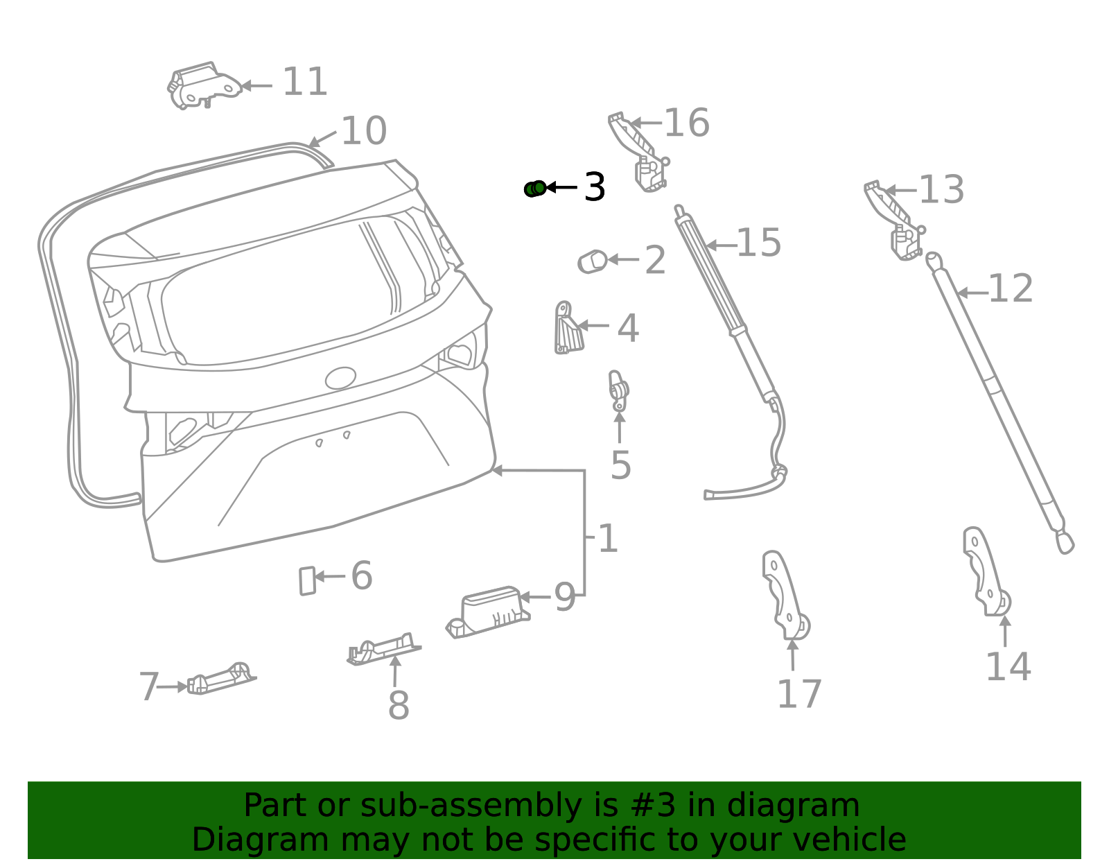 2021-2025 Toyota Sienna Lift Gate Bumper 69478-76010 | Toyota Parts Center