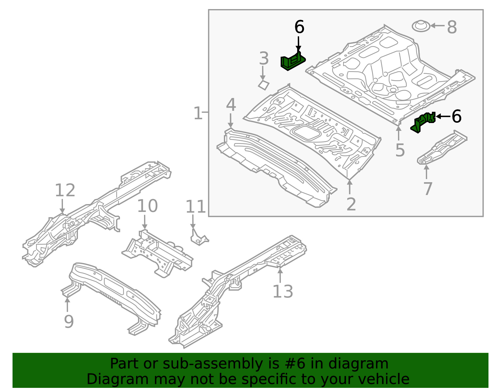 2018-2023 Kia Rio Side Support 65595-F9000 | QuirkParts