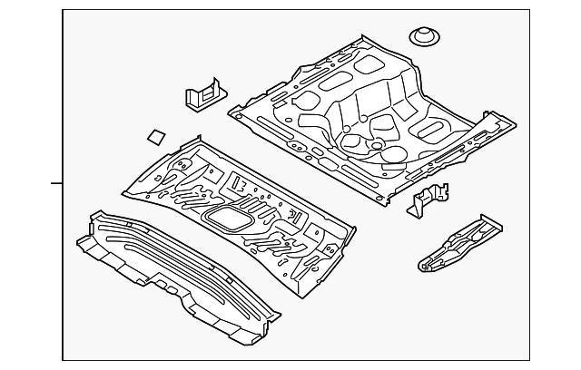 65510-H9200 - Floor Pan Assembly 2018-2023 Kia Rio | Kia.Parts Store
