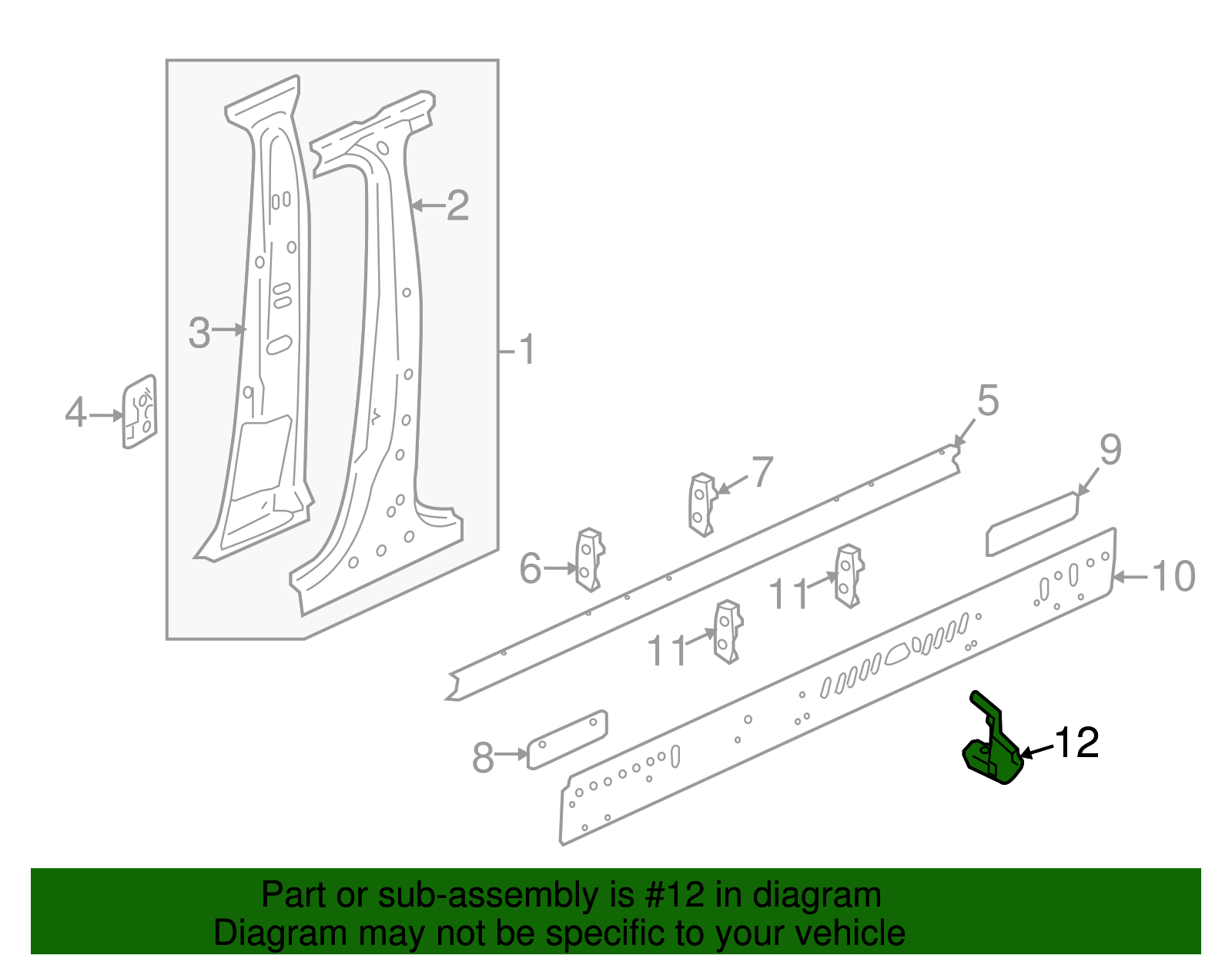2017-2024 Audi Reinforced Plate Damper 8W0-809-026-A | Audi USA Parts