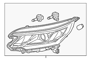 33150-T1W-A31 - Headlamp Assembly 2015-2016 Honda CR-V | Honda Parts Online