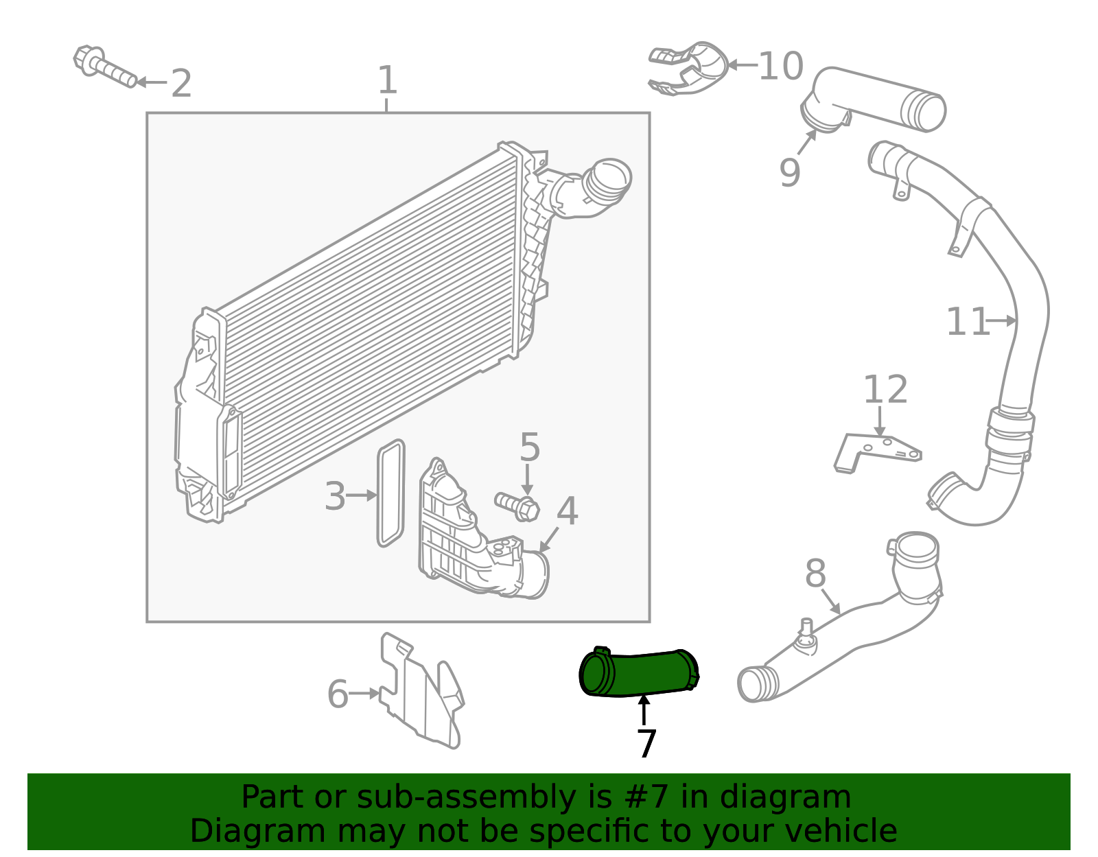 2013-2018 Ford Inter-Cooler Pipe DA8Z-6C640-D | Ford OEM Parts Outlet