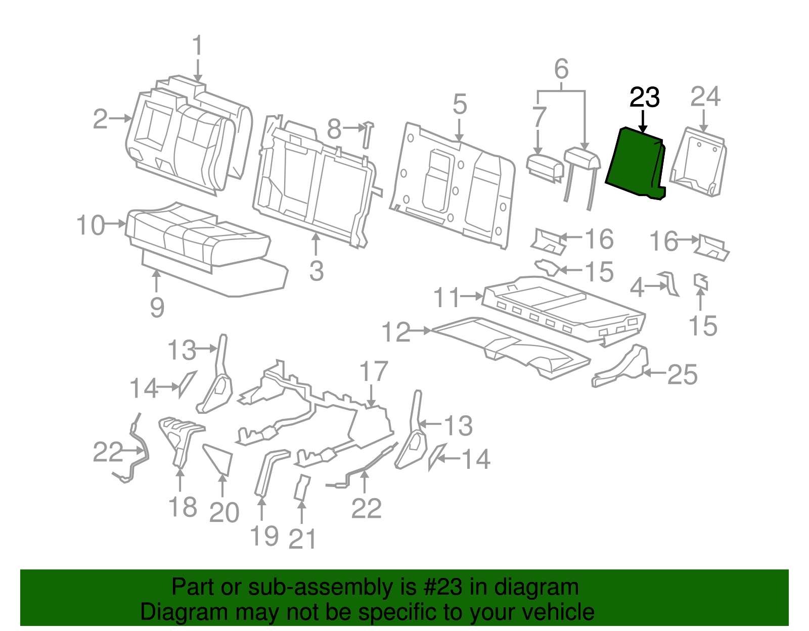 2007-2009 GM Armrest 20758011 | Shop Matick Buick GMC