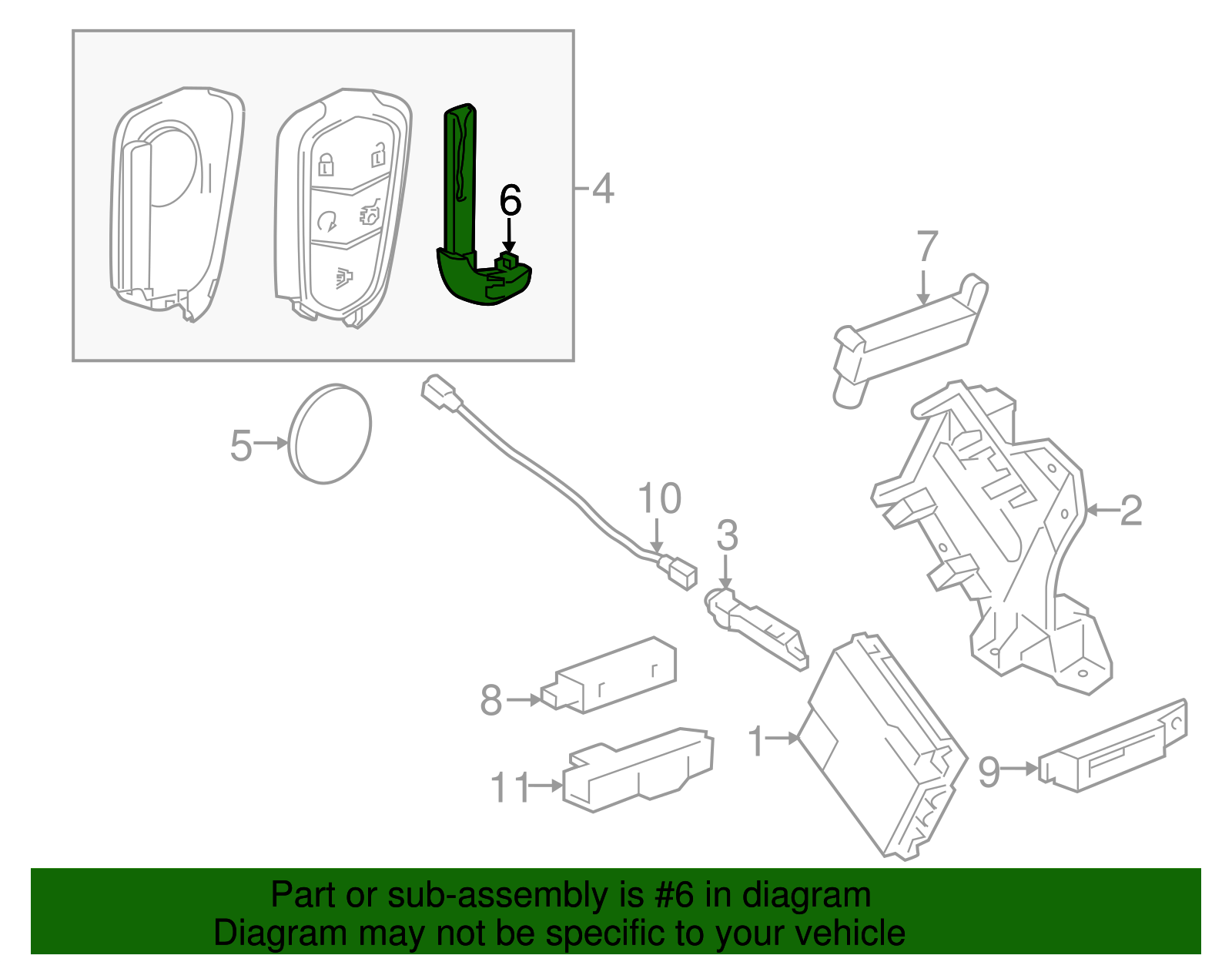 22894661 - Door Lock and Ignition Key | Partners Chevy