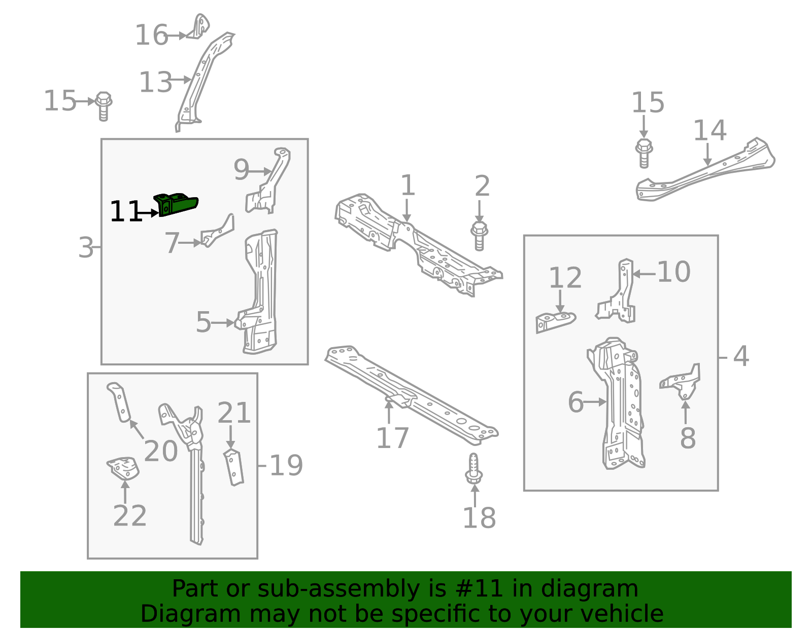 2018-2022 Toyota C-HR Bumper Bracket 53273-F4010 | MotorMotor
