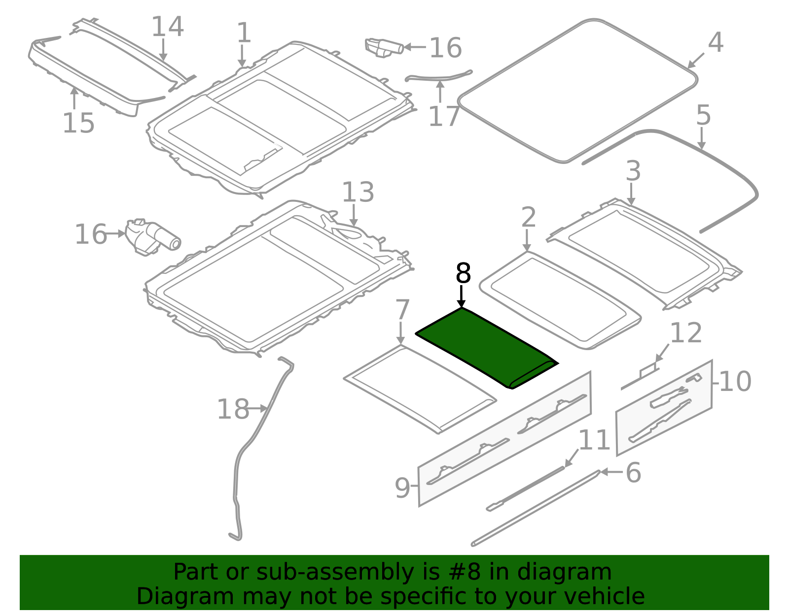 54102994057 - 2013-2015 BMW X1 Sunshade (54-10-2-994-057) | BMW of ...