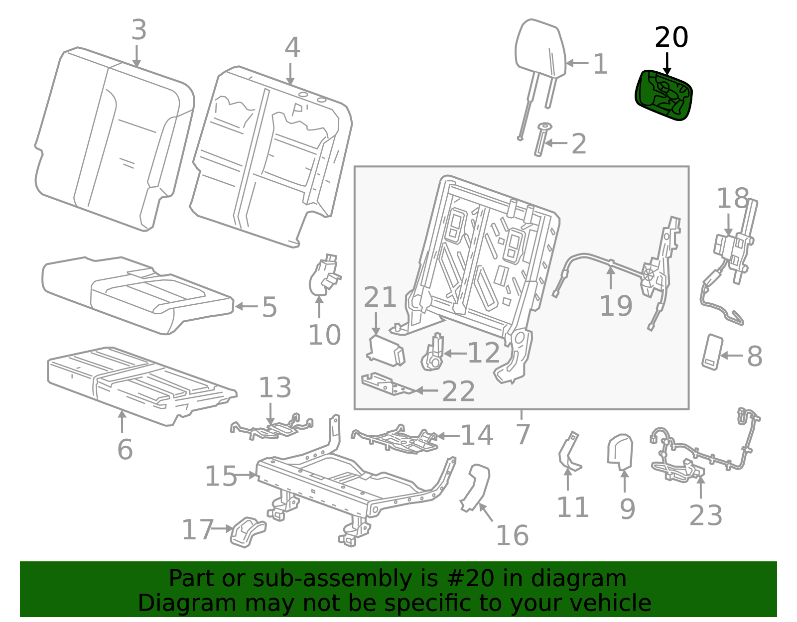 2018-2024 Chevrolet Pull Strap Bezel 84076168 | TascaParts.com