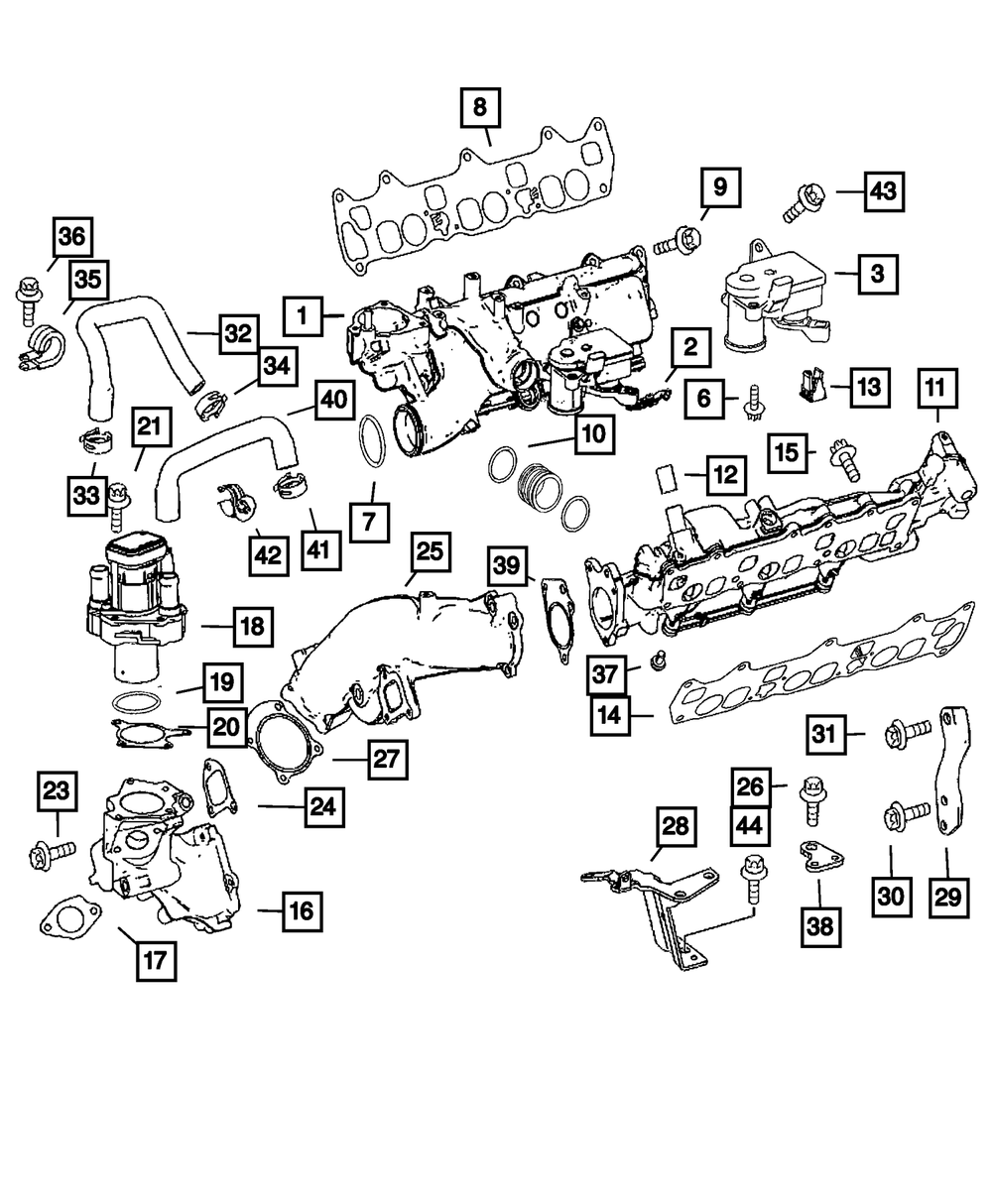 2007-2009 Dodge 07-09 Dodge Freightliner Sprinter 3.0L INTAKE MANIFOLD ...