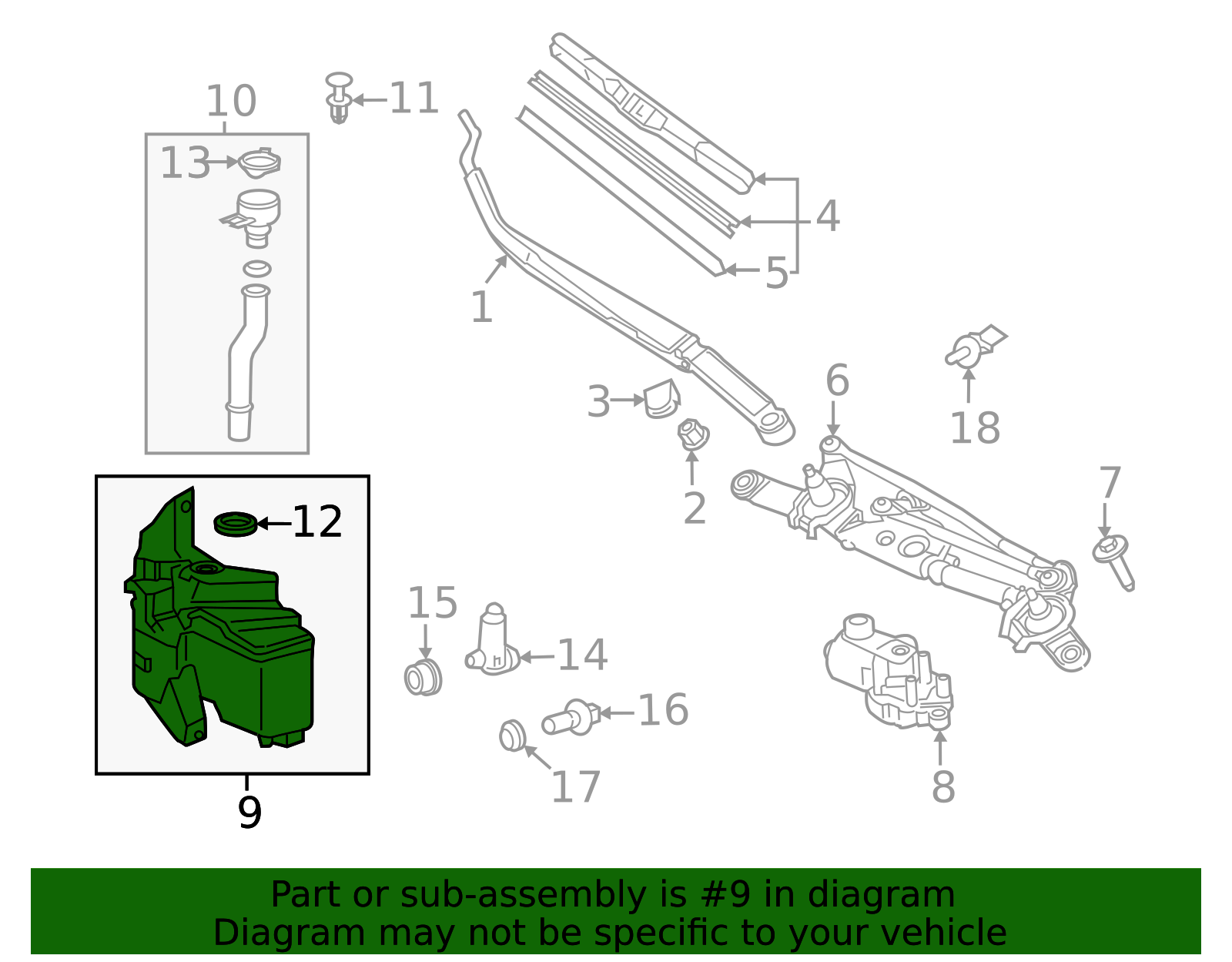 85315-0A070 - High-Quality Washer Fluid Reservoir for 2022-2025 Toyota ...