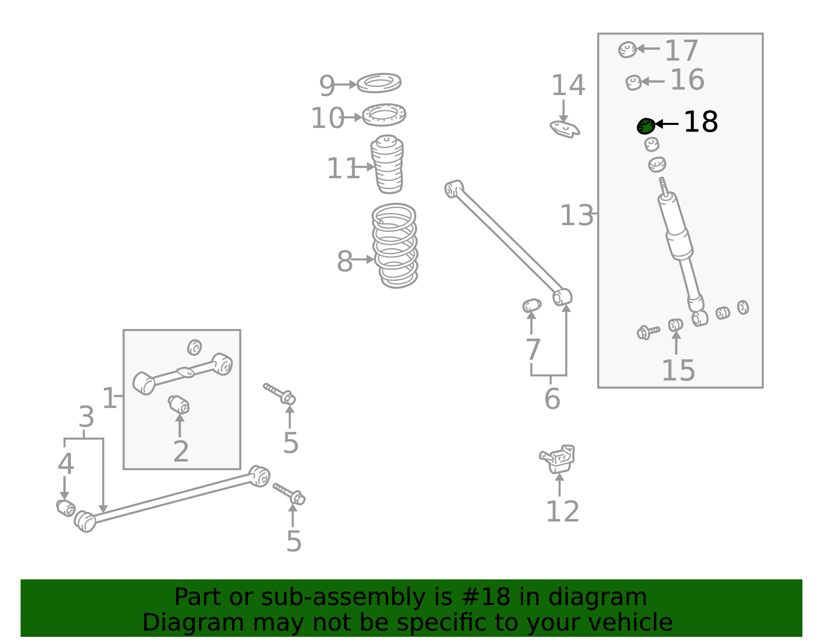 90948-02170 - Shock Lower Retainer - 1998-2011 2013-2020 Toyota Land ...