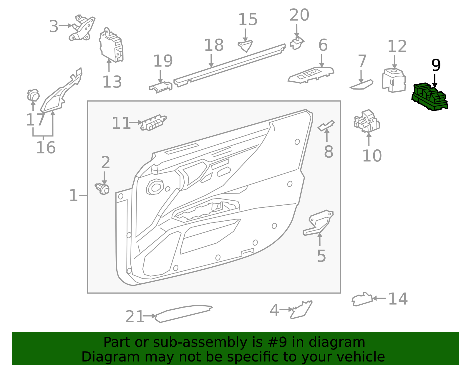 2021-2025 Lexus Window Switch 84810-06100 | OEM Parts Online