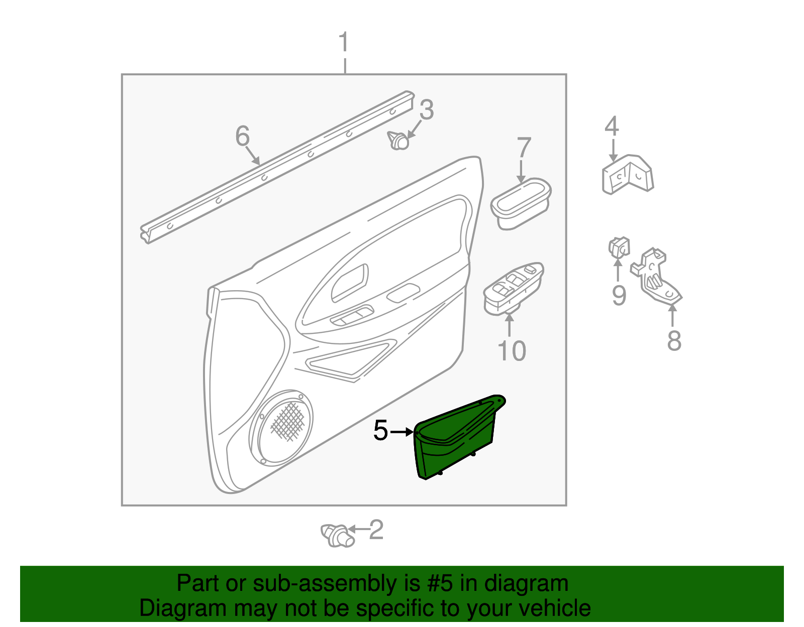 2000-2002 Kia Map Pocket 0K2NA-68422D96 | KIA Parts Zone