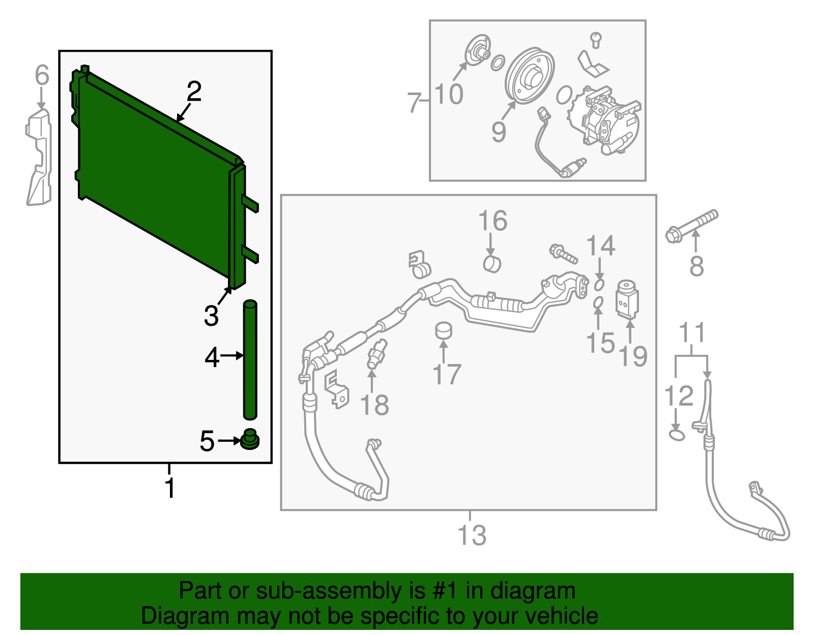 97606-1W001 - Condenser 2013-2017 Kia Rio | Kia.Parts Store