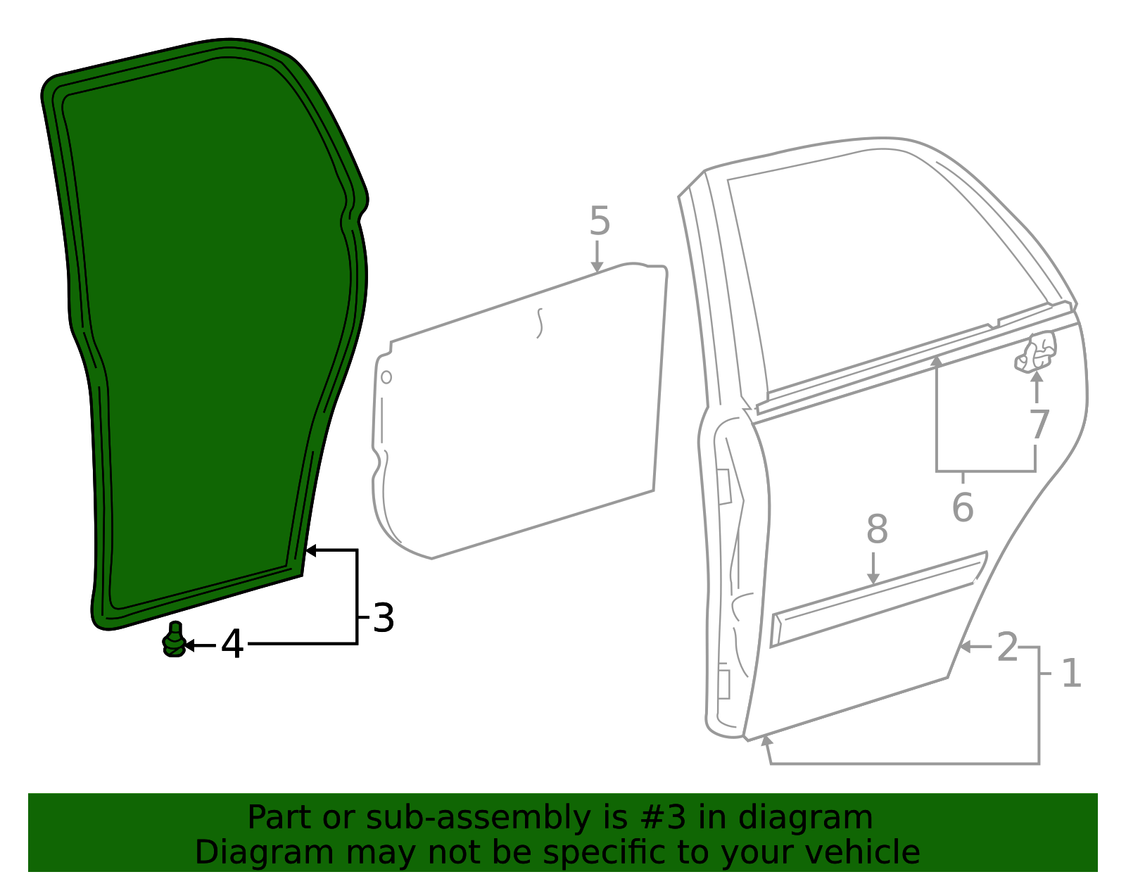 67872-02040 - Door Weather-Strip 1998-2002 Toyota Corolla | Toyota San ...
