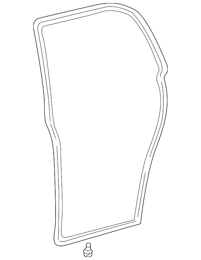 Genuine Toyota Door Weather-Strip part# 67872-02040 for 1998-2002 ...