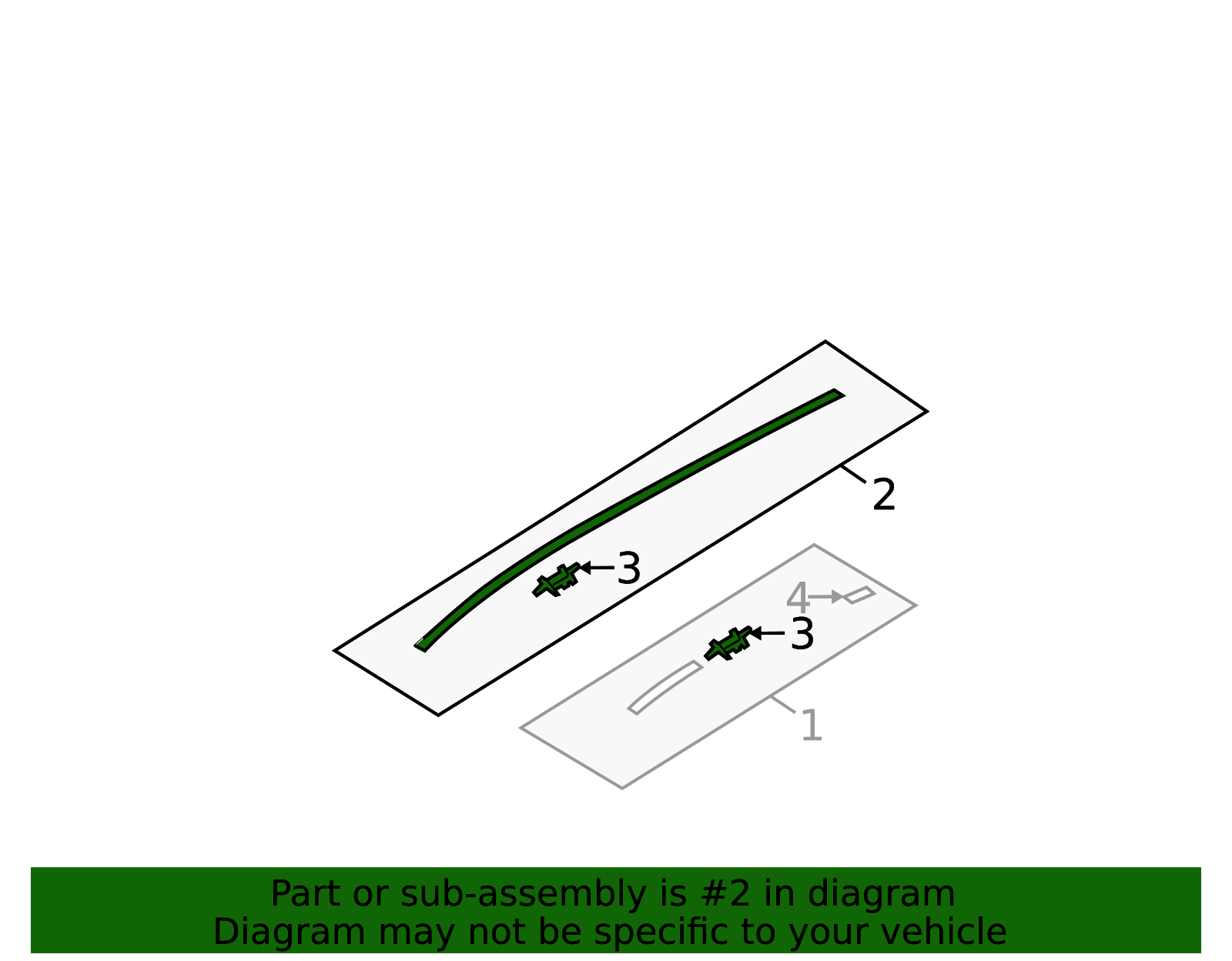 2005-2009 Hyundai Tucson Roof Molding 87210-2E010 | MotorMotor