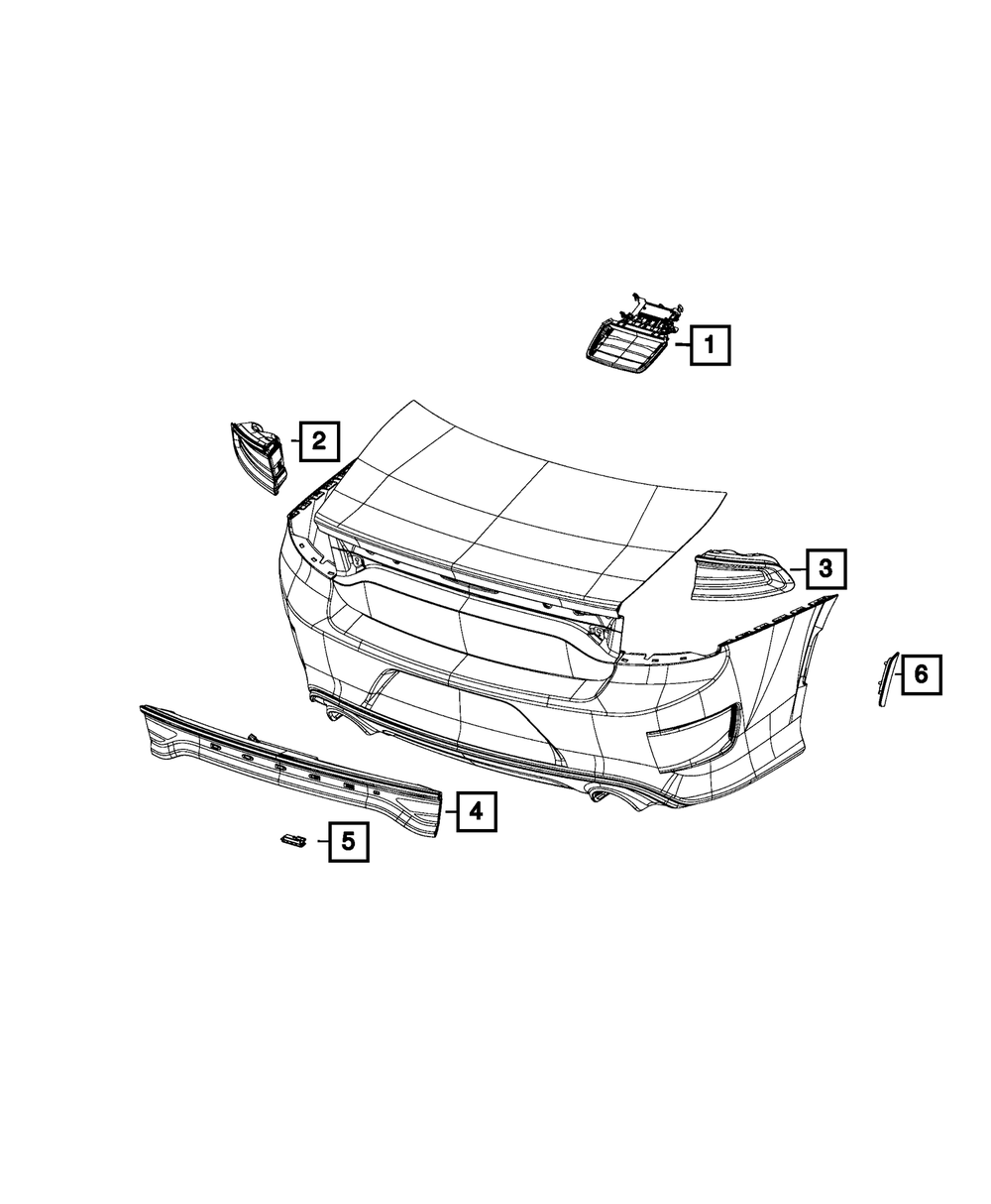 68214126AA - Side Marker Lamp, Right The Official Mopar eStore