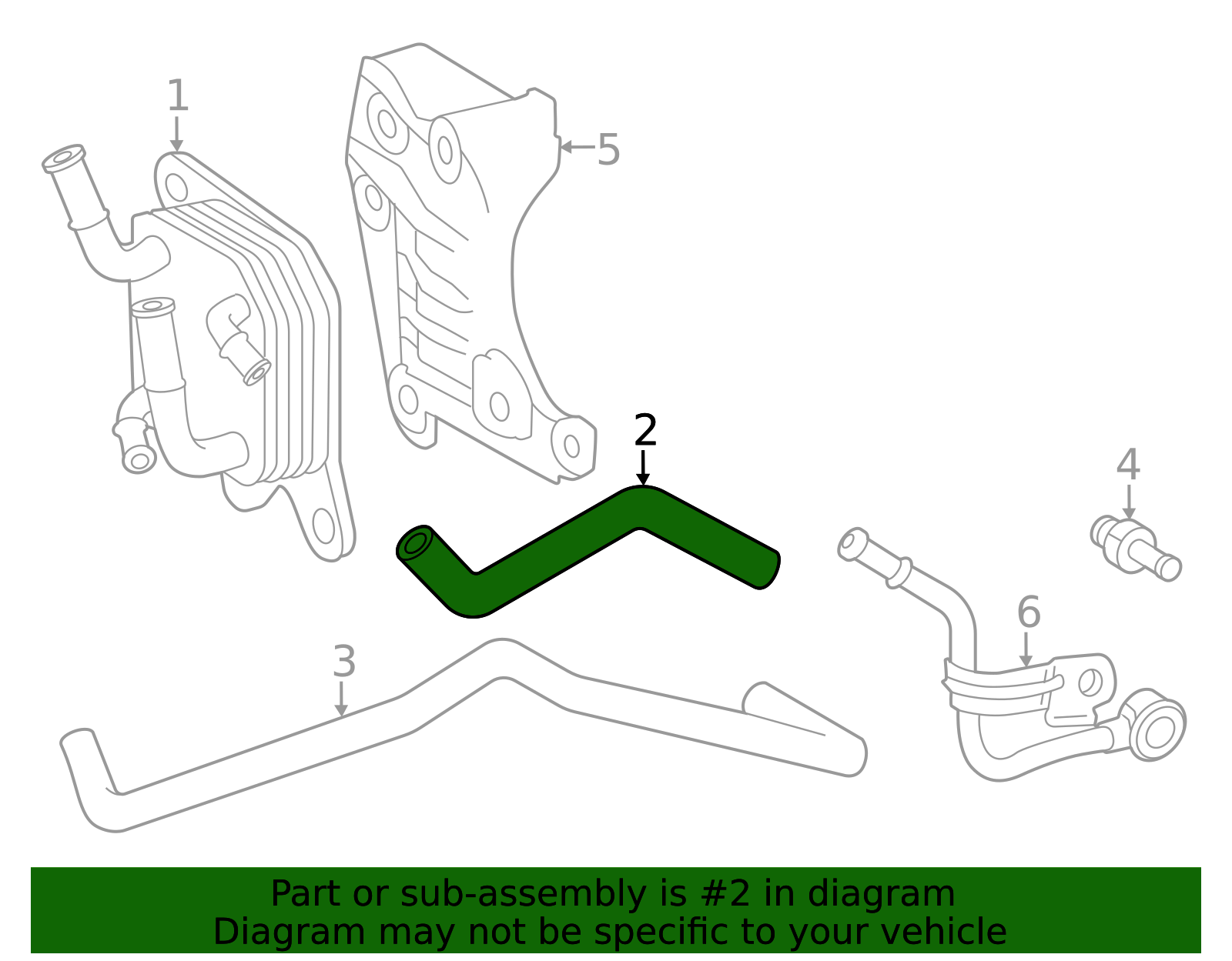 32942-F6010 - Automatic Transmission Oil Cooler Hose 2023-2025 Toyota ...