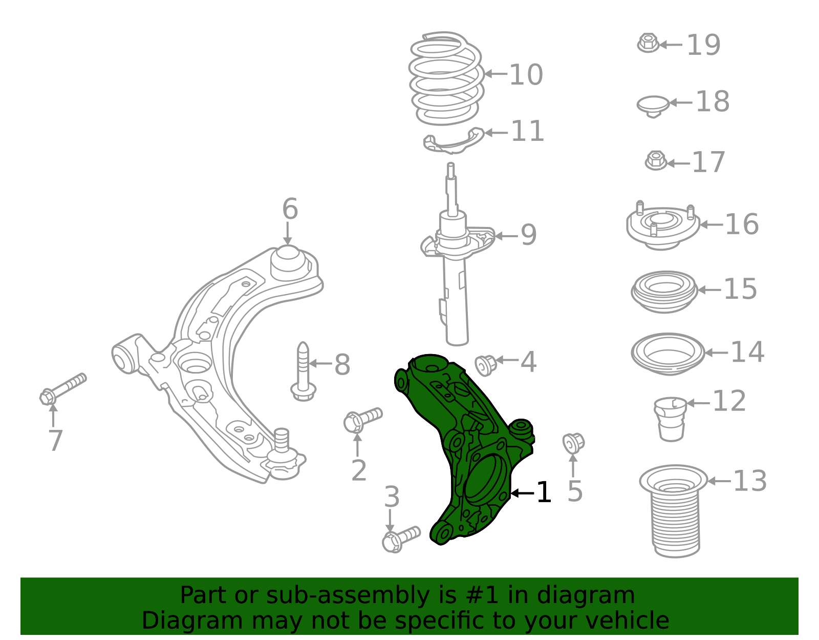 DGH9-33-02Y - Steering Knuckle 2020-2025 Mazda CX-30 | Mazda Parts.US