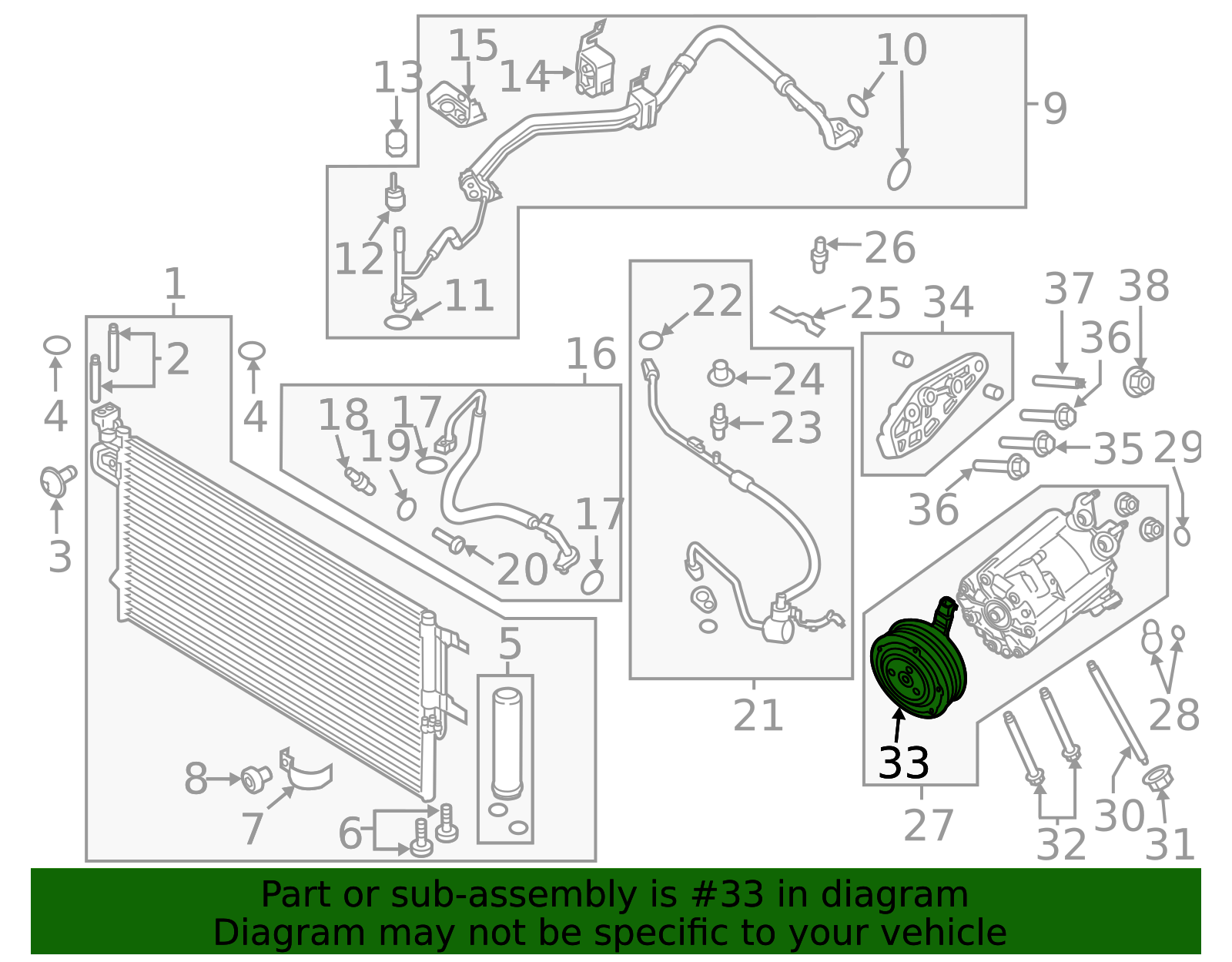 2017-2019 Ford A/C Compressor Clutch GV6Z-19D786-AA | Ford OEM Parts Outlet