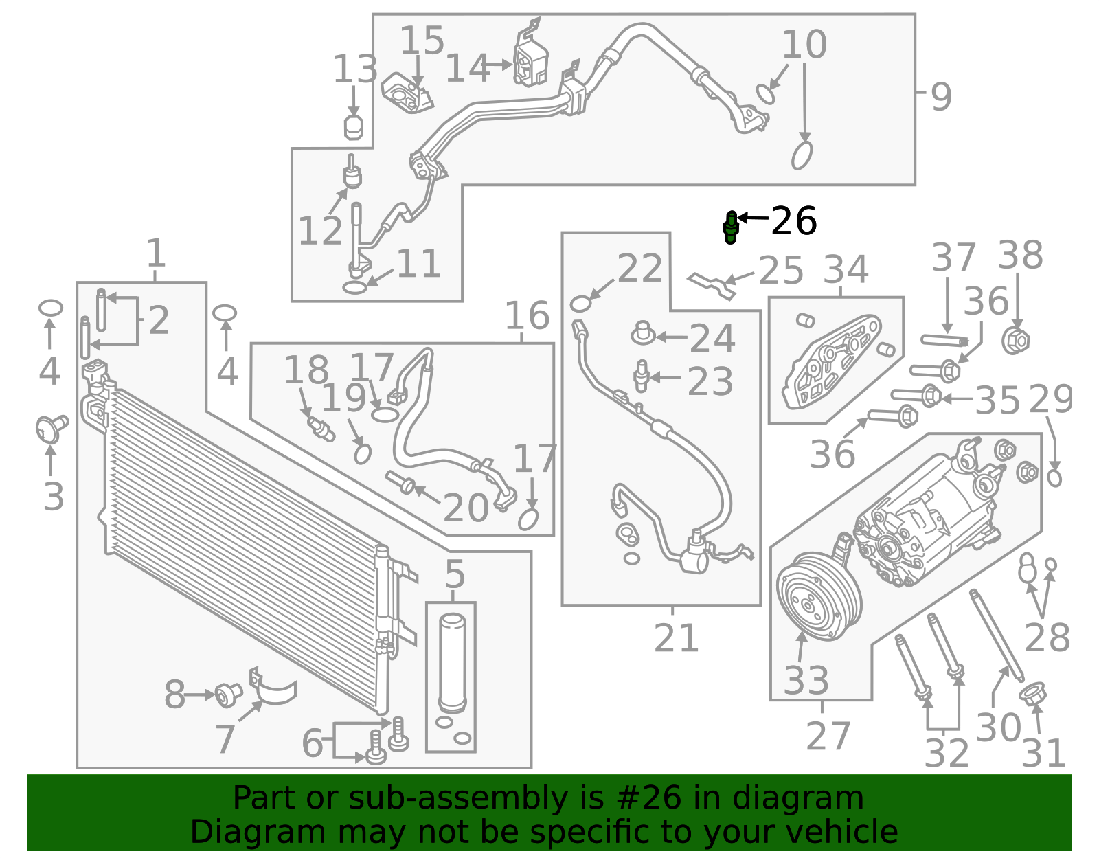 W717400-S442 - High-Quality Liquid Line Stud for 2017-2019 Lincoln MKC ...