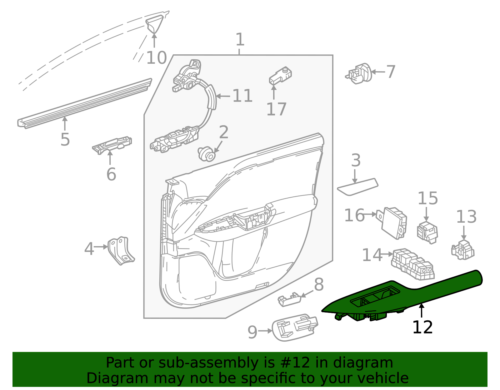 74232-46060 - High-Quality Door Switch Trim Panel for 2023-2025 Lexus ...