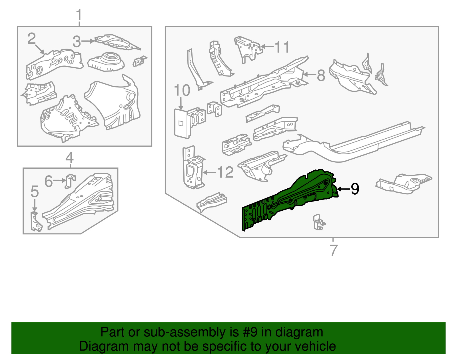 2017-2020 Chevrolet Sonic Outer Rail 42691506 | Shop Matick Buick GMC