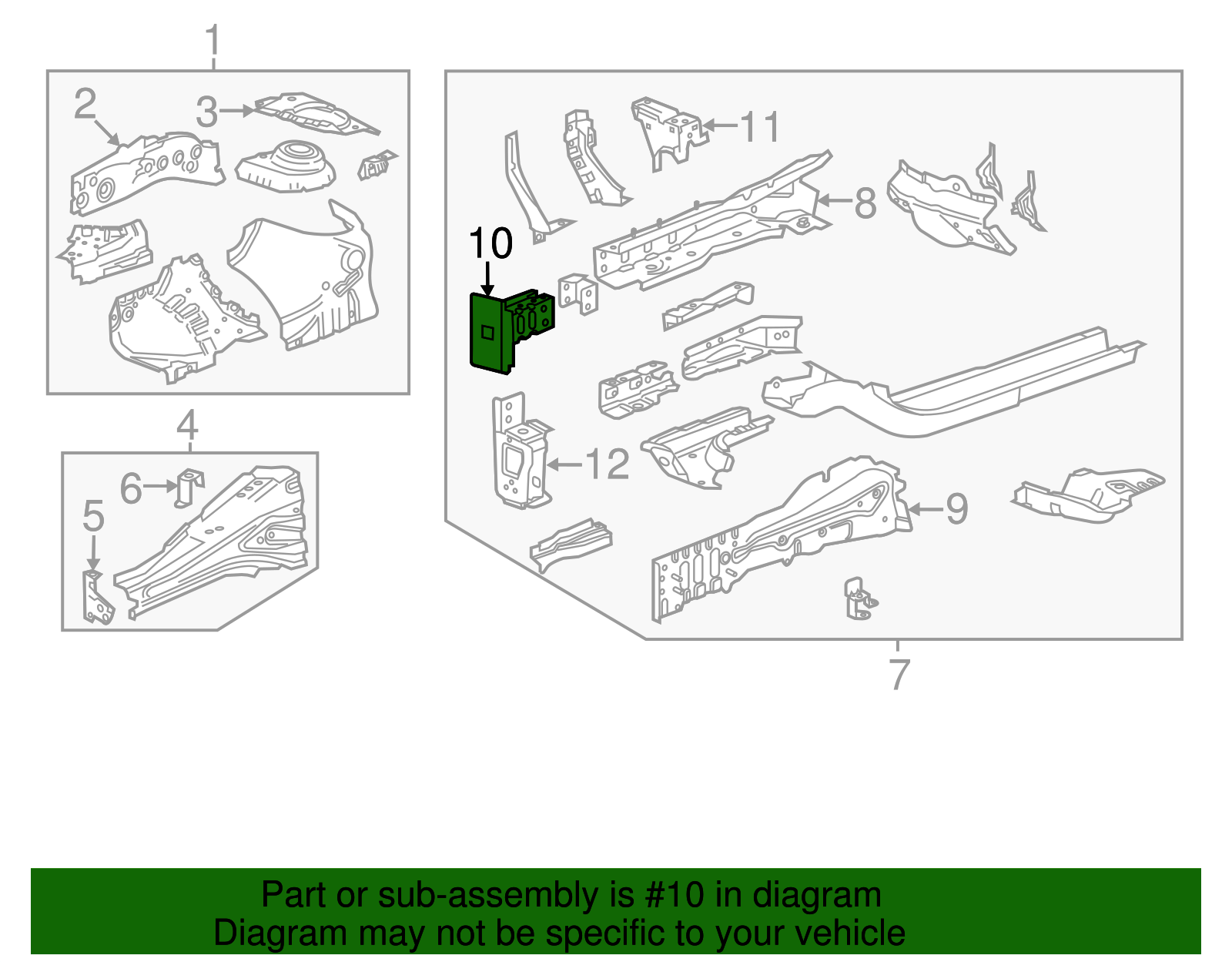 2012-2020 Chevrolet Sonic Front Bumper Fascia Energy Absorber 94541554 ...