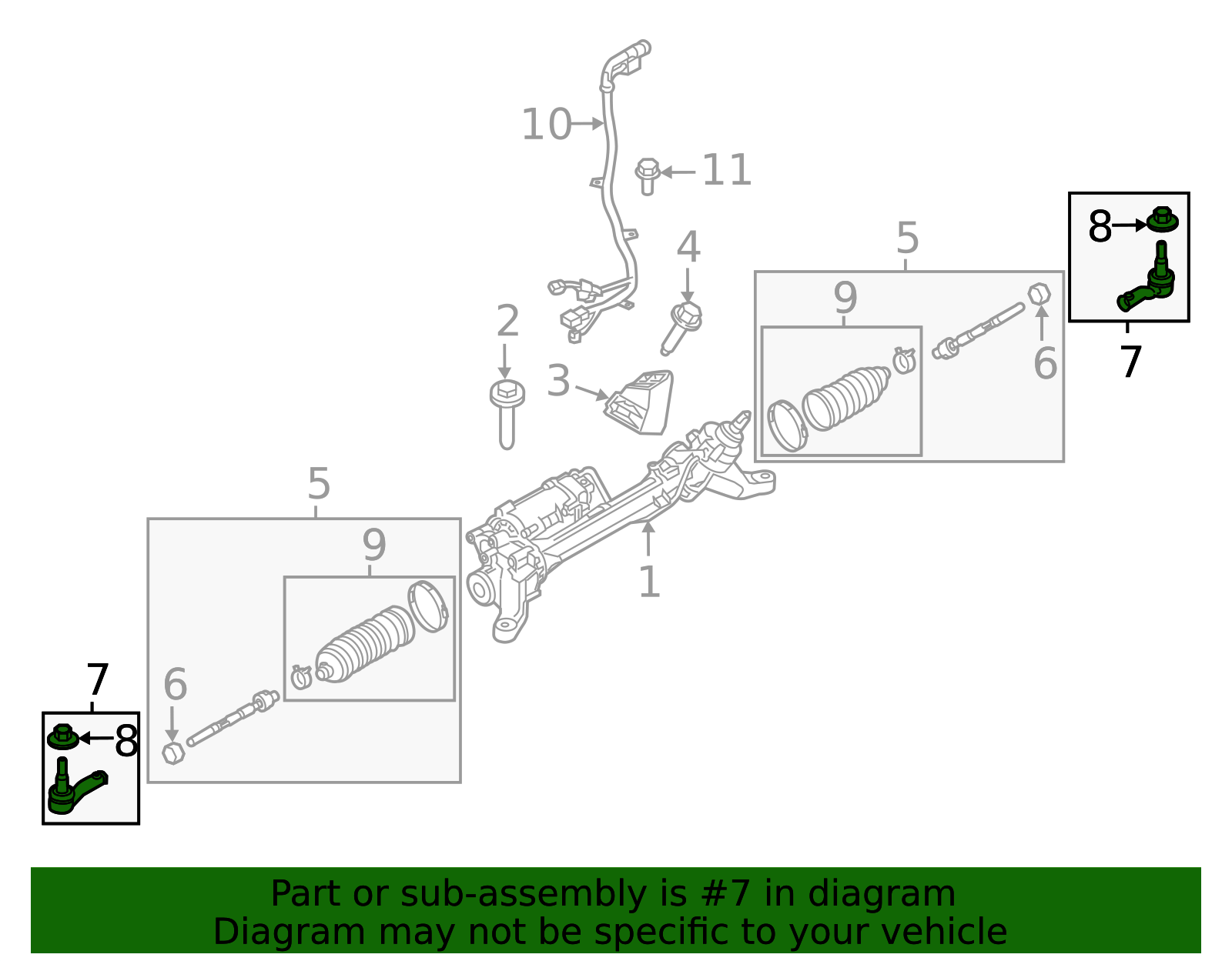 2014-2024 Land Rover Outer Tie Rod LR059261 | OEM Parts Online