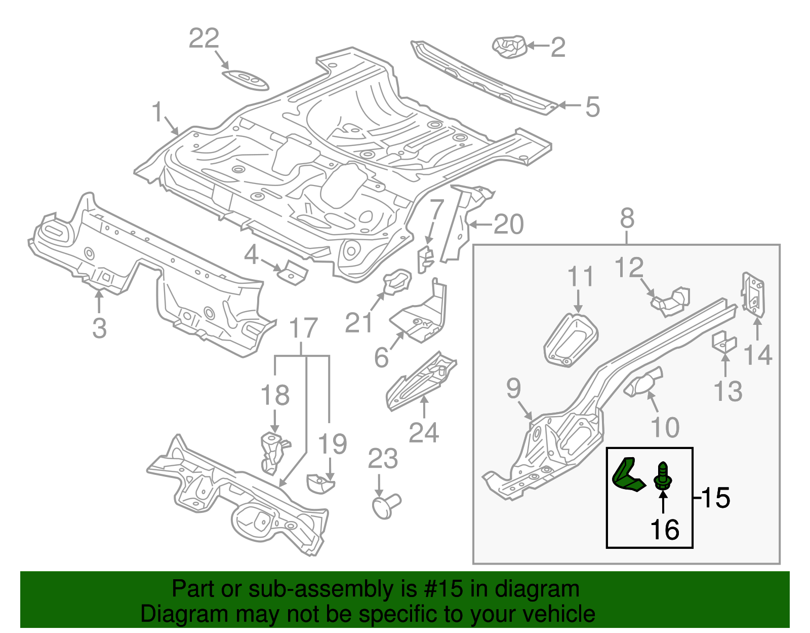 2015-2021 Volkswagen Bracket 5Q0-825-815 | VW Direct Auto Parts