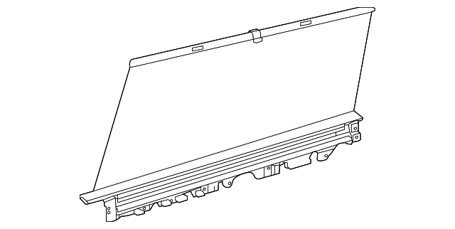 OEM 2022-2025 Toyota Highlander Door Glass Sunshade Part # 65908-0E040 ...