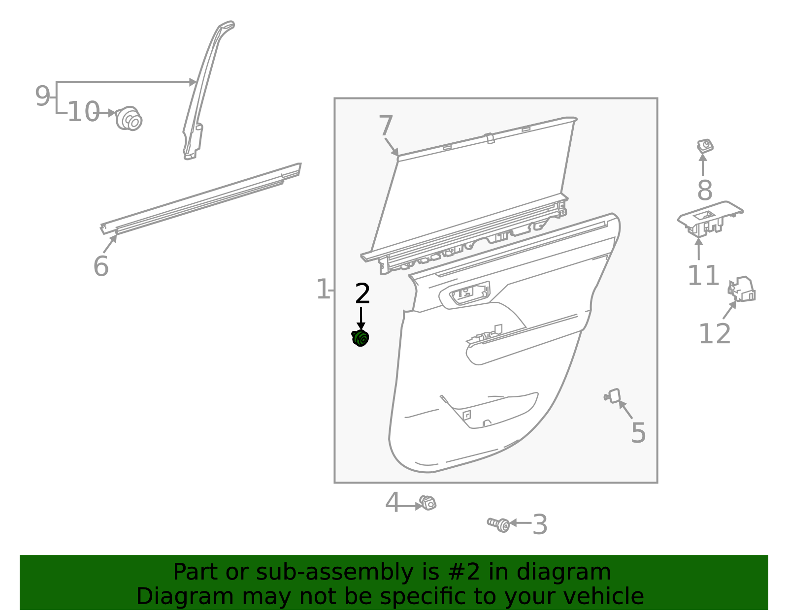 Genuine Official Toyota Door Trim Panel Clip part# 90467-A0048 for 2022 ...