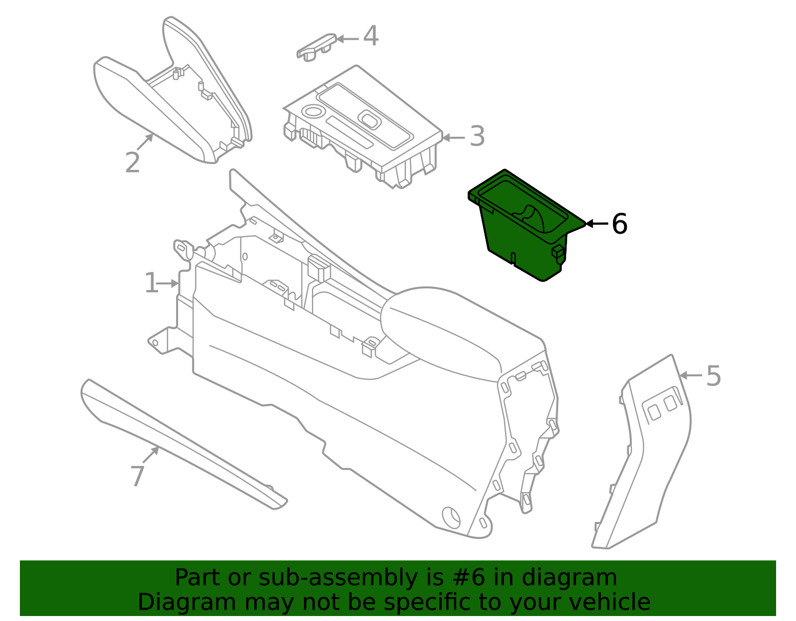 96931-5R01A - Cup Holder 2024-2025 Nissan | Official Nissan Parts Store