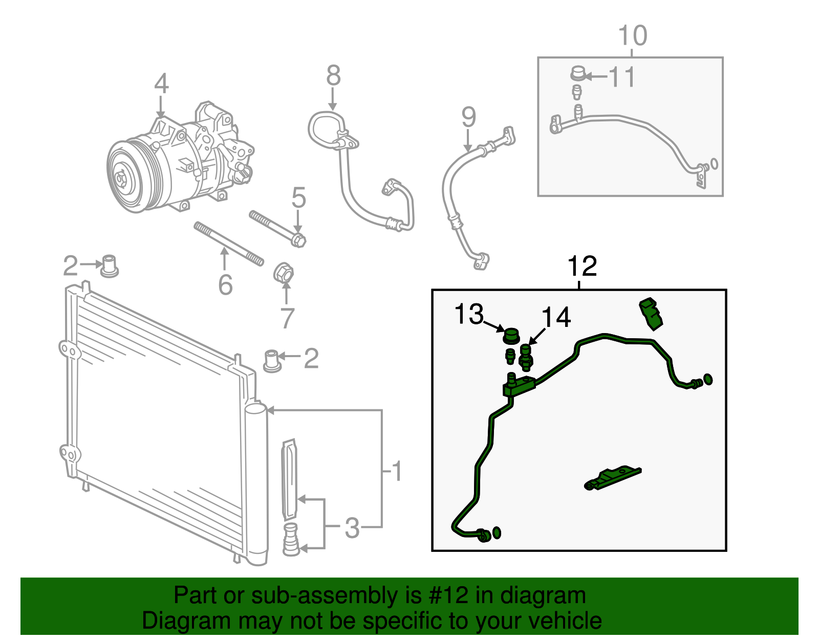 2014-2019 Toyota Corolla Liquid Line 88710-0Z460 | American Toyota Parts