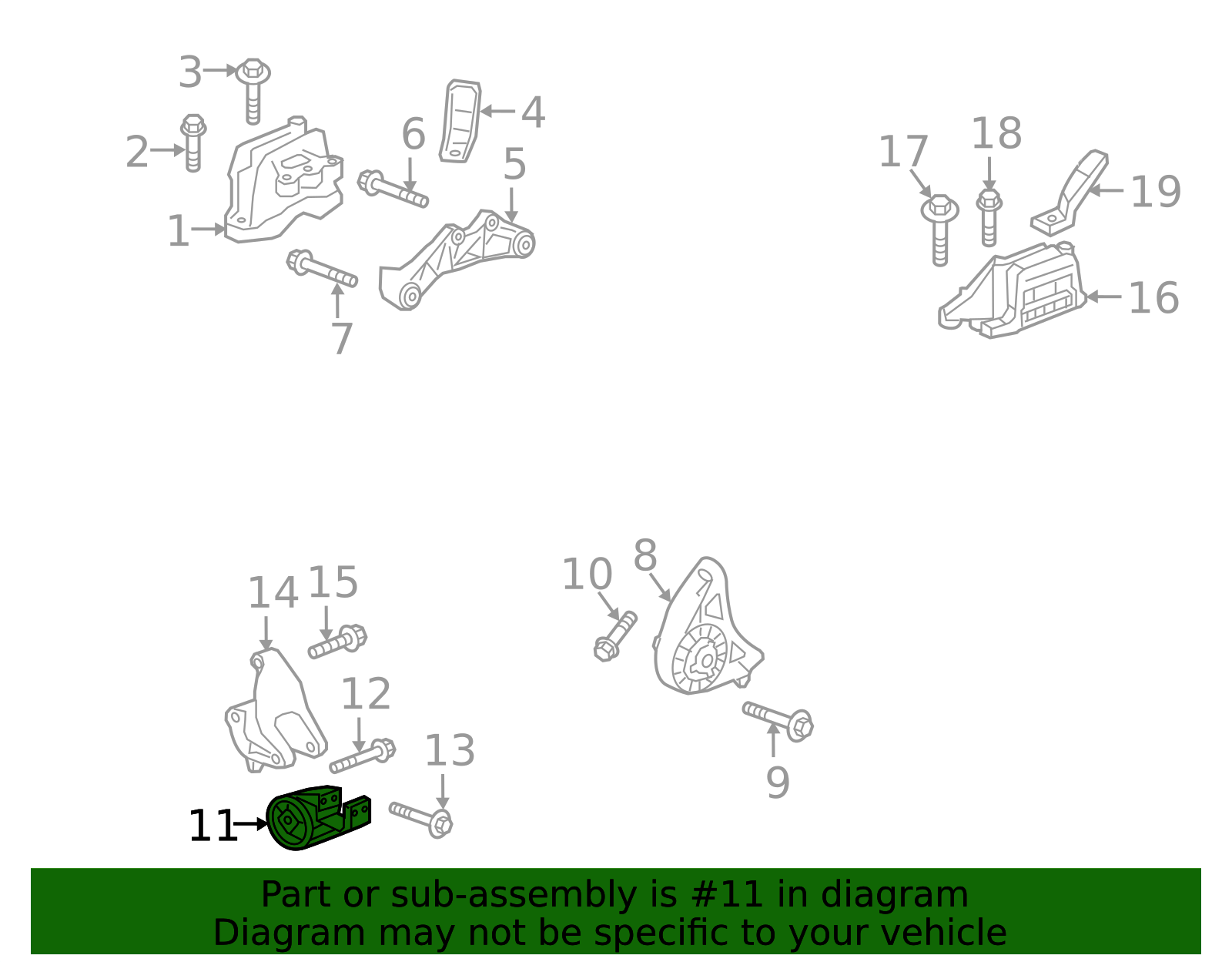 85157579 - High-Quality Rear Transmission Mount for AutoNation Parts