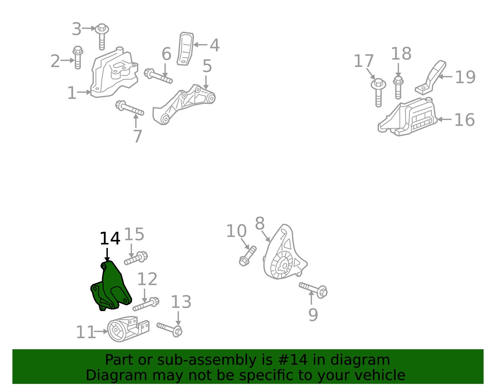 2017-2025 GM Trans Mount Bracket 85558395 | Capital Chevy Parts