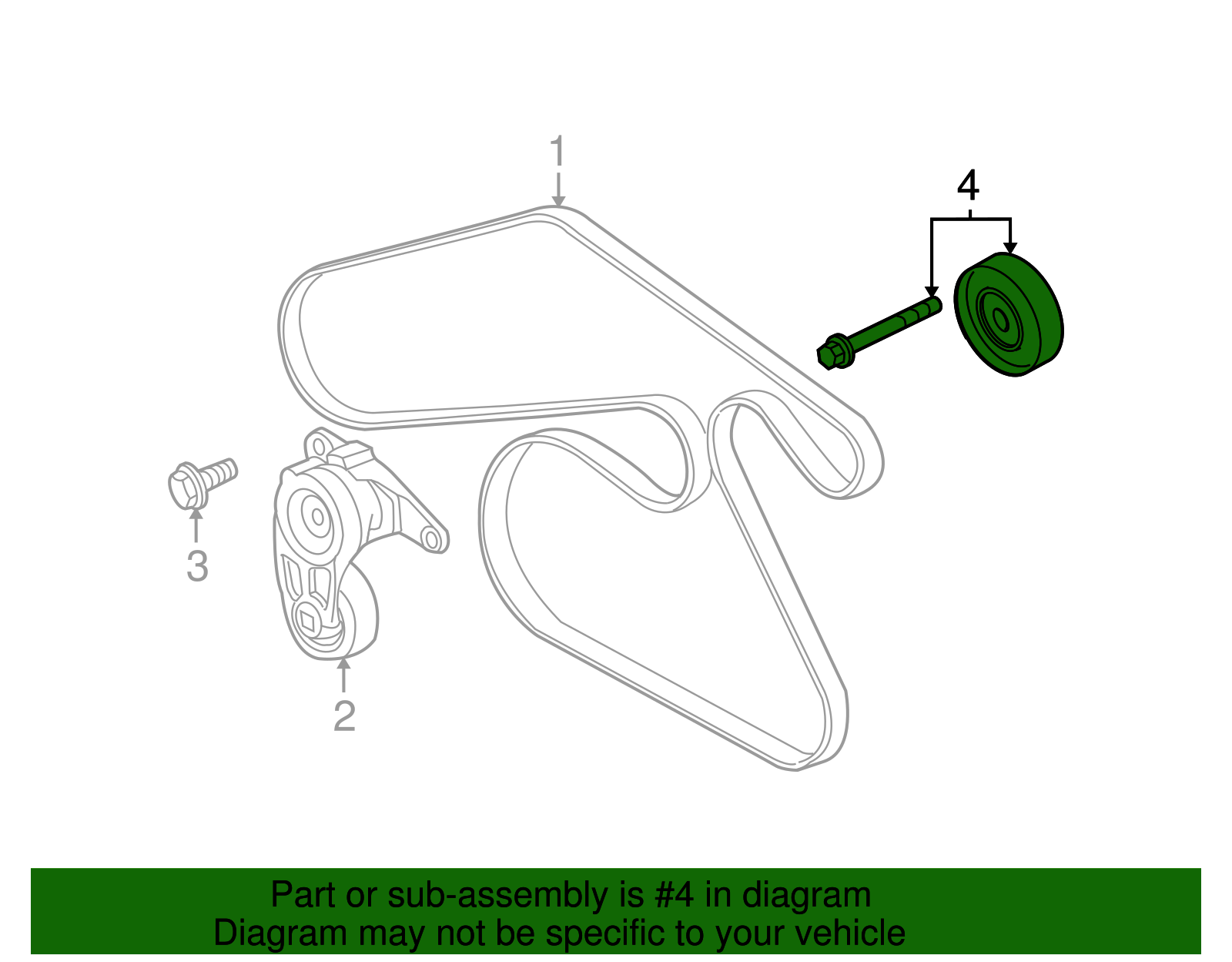 12610680 - Drive Belt Idler Pulley 2004-2024 GM | GMPartsNow