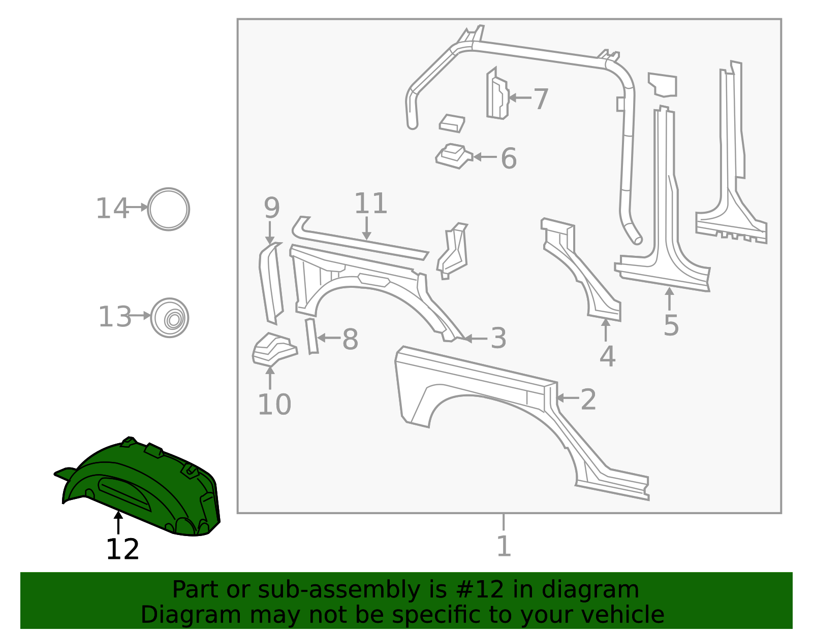 2007-2018 Jeep Wheelhouse Liner 55157126AK | Mopar Parts Canada