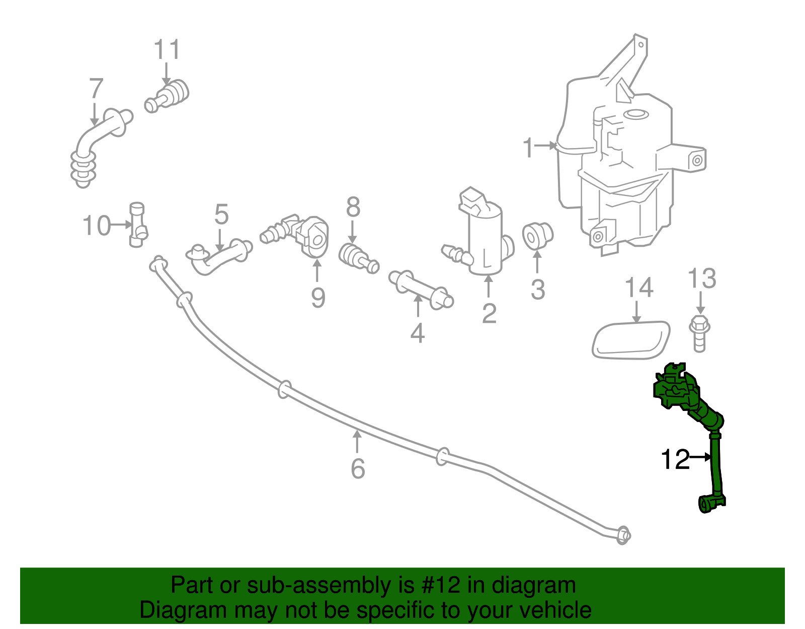 Genuine Toyota Actuator part# 85208-47020 for 2012-2014 Toyota Prius V ...