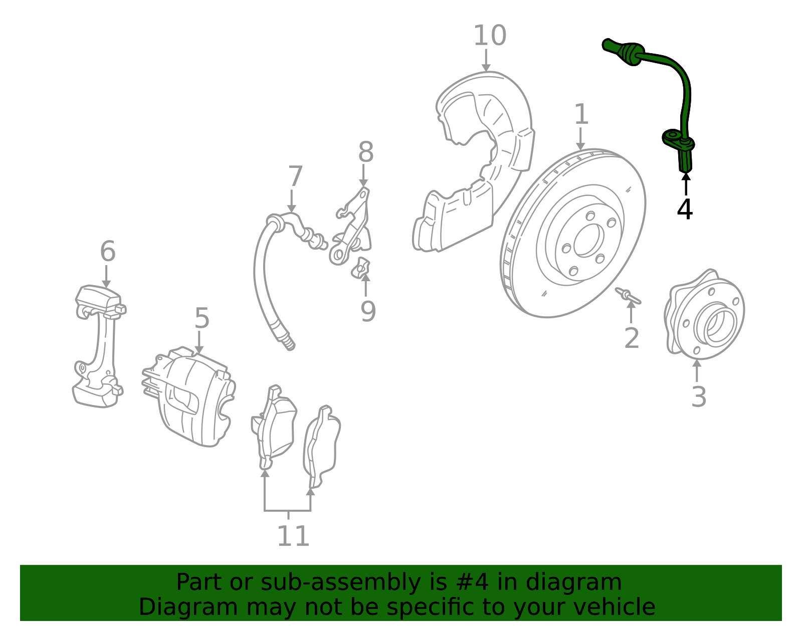 30773740 - Front Speed Sensor - 1999-2009 Volvo | Volvo OEM Parts Direct