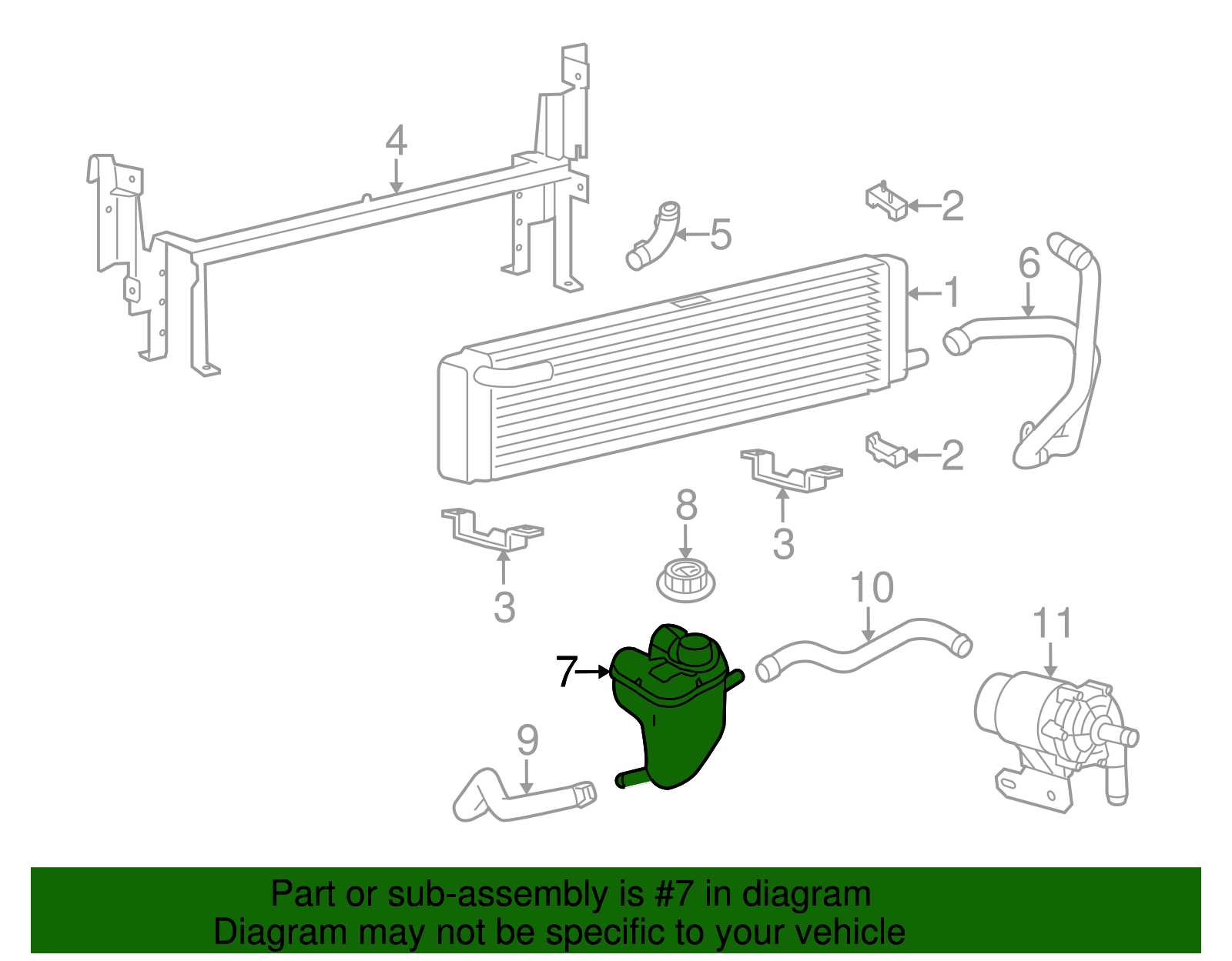 BR3Z-8A080-C - Reservoir 2011-2014 Ford Mustang | Big 3 Auto Parts