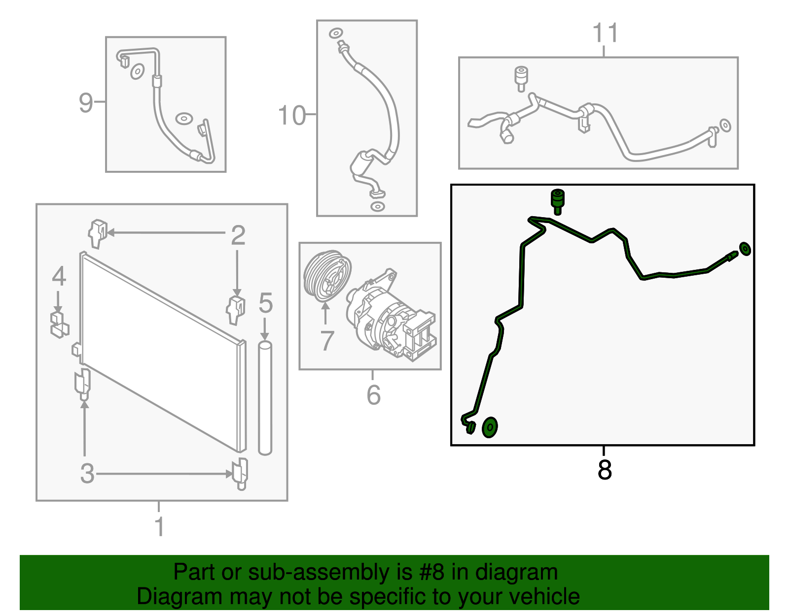2015-2021 Nissan Murano Liquid Line 92440-5AA0C | Nissan Parts Central